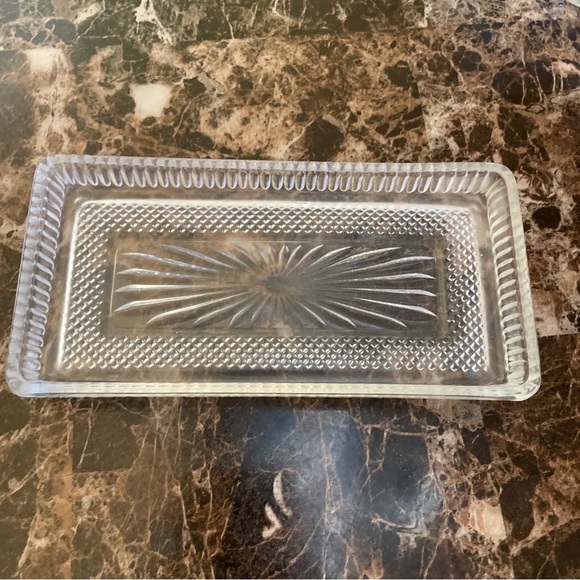 Accents | Mid Century Cut Glass Crystal 7x 35 Butter Or Candy Relish ...